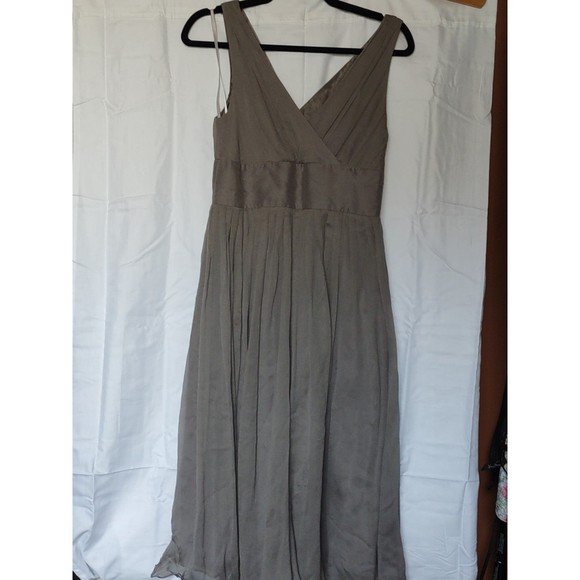 Dresses | J Crew Semi Formal Graphite Silk Chiffon Dress | Poshmark